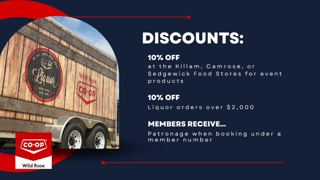 Our New Bookable Liquor Trailer | Wild Rose Co-op Liquor
